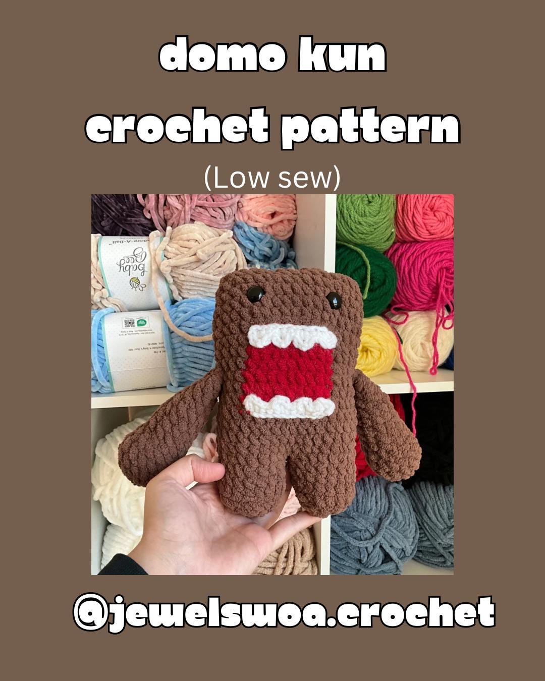 DOMO Crochet Pattern (DIGITAL PATTERN) Not a Physical Plushie - Etsy
