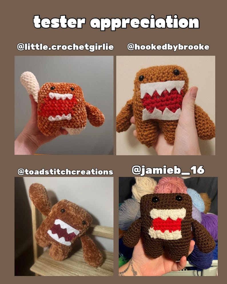 DOMO Crochet Pattern (DIGITAL PATTERN) Not a Physical Plushie - Etsy