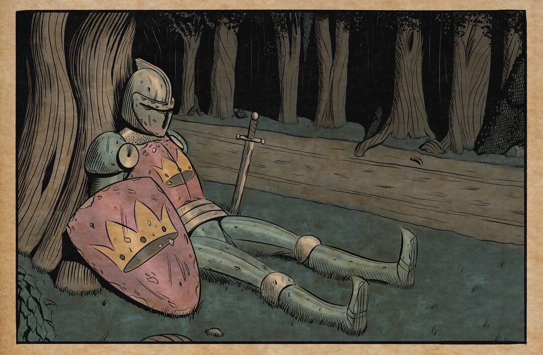 The Forgotten Knight 11*17” Print - Etsy