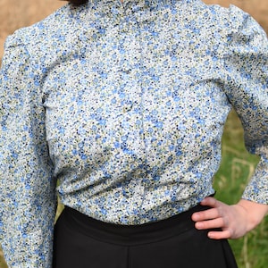 Isla 1950's Blouse Sewing Pattern PDF Print at Home Reproduction ...