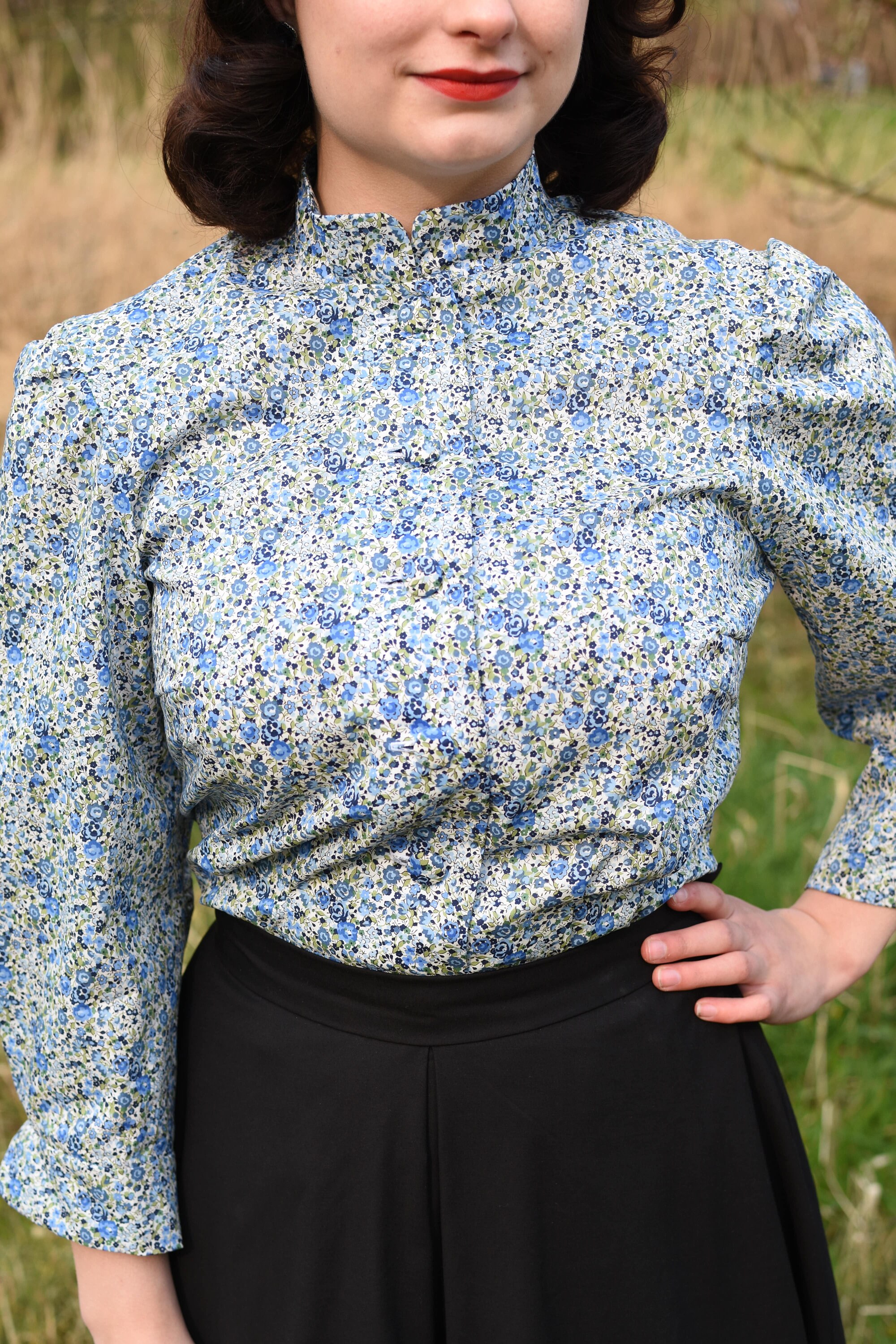 Isla 1950's Blouse Sewing Pattern PDF Print at Home Reproduction ...