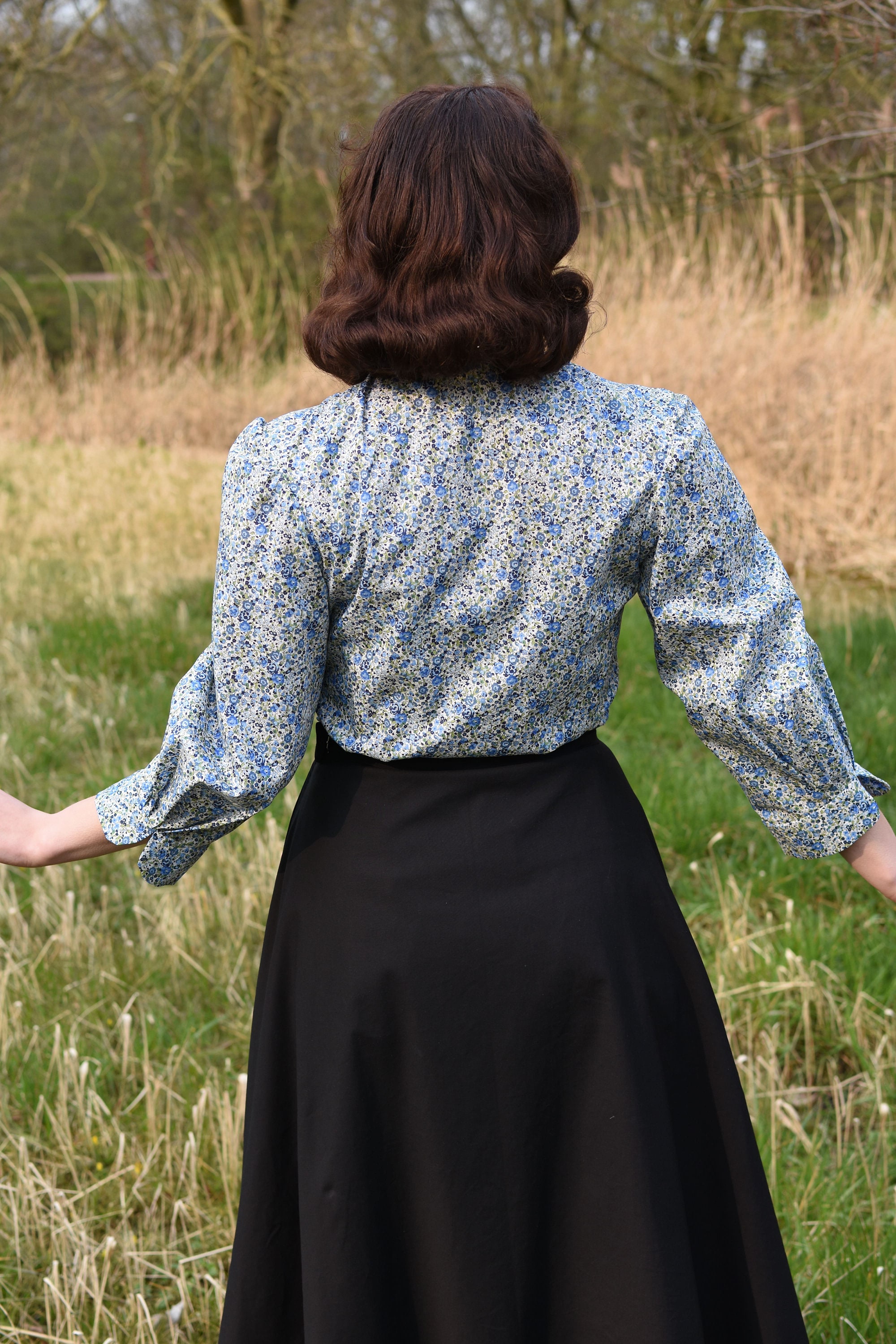 Isla 1950's Blouse Sewing Pattern PDF Print at Home Reproduction ...