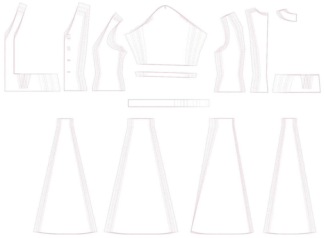 Fahriye 1950s Suit Sewing Pattern PDF Print at Home - Etsy