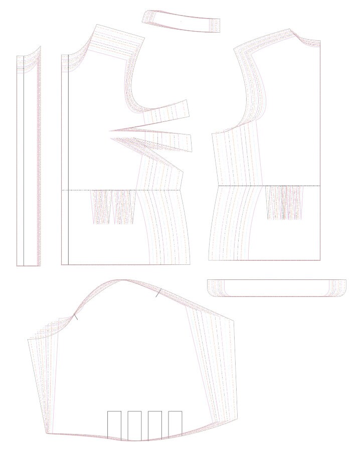 Isla 1950's Blouse Sewing Pattern PDF Print at Home Reproduction ...