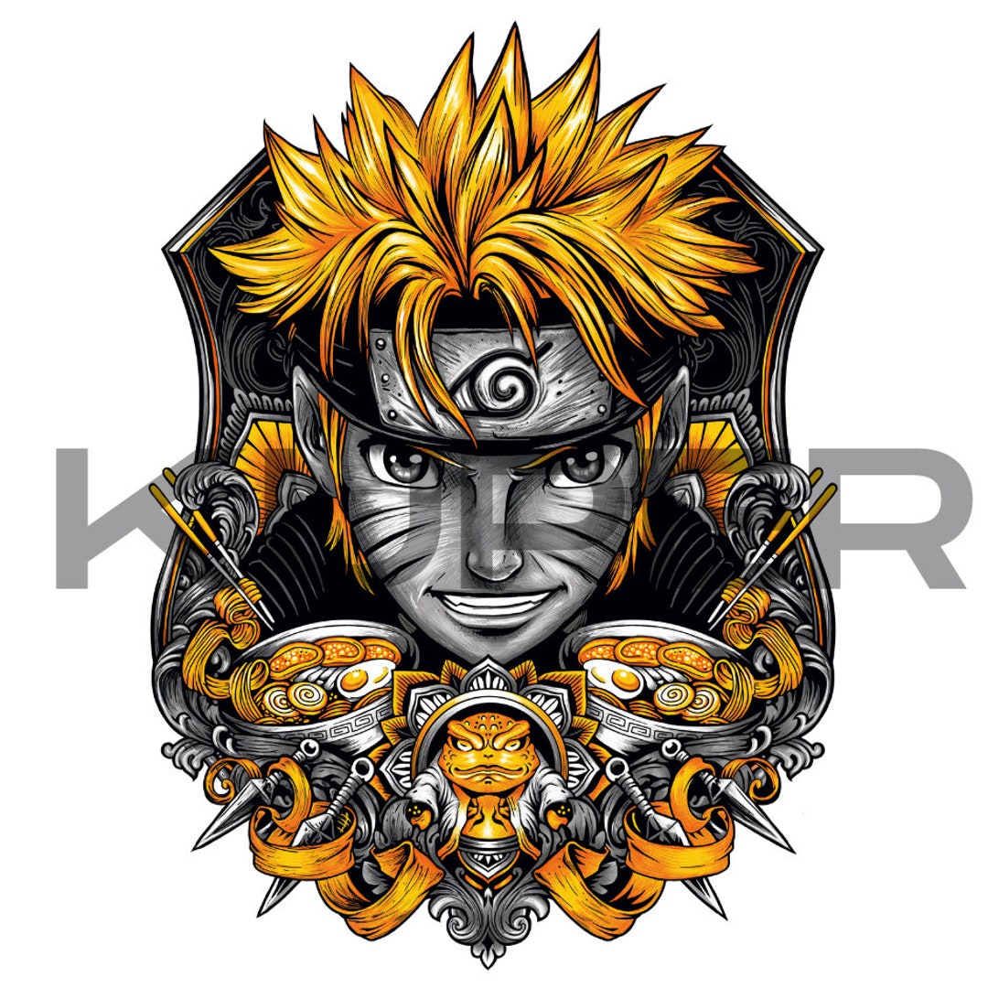 PREMIUM Anime Graphic Design DBZ Version Print on Demand Printify DTF ...