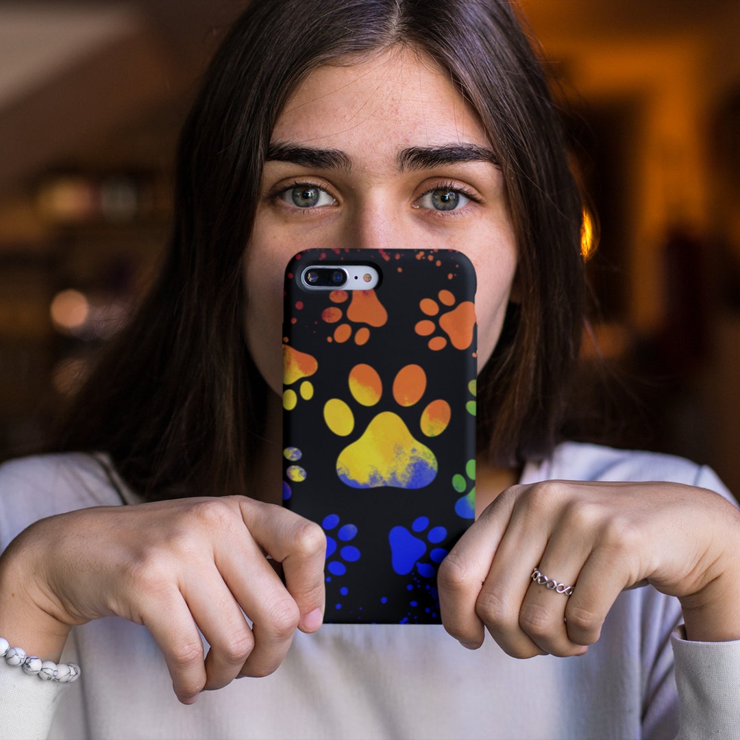 Animal Phone Case Paw Print Coloured Phone Case Animal Case Etsy Animal Phone Case Paw Print Coloured Phone Case Animal Case Etsy