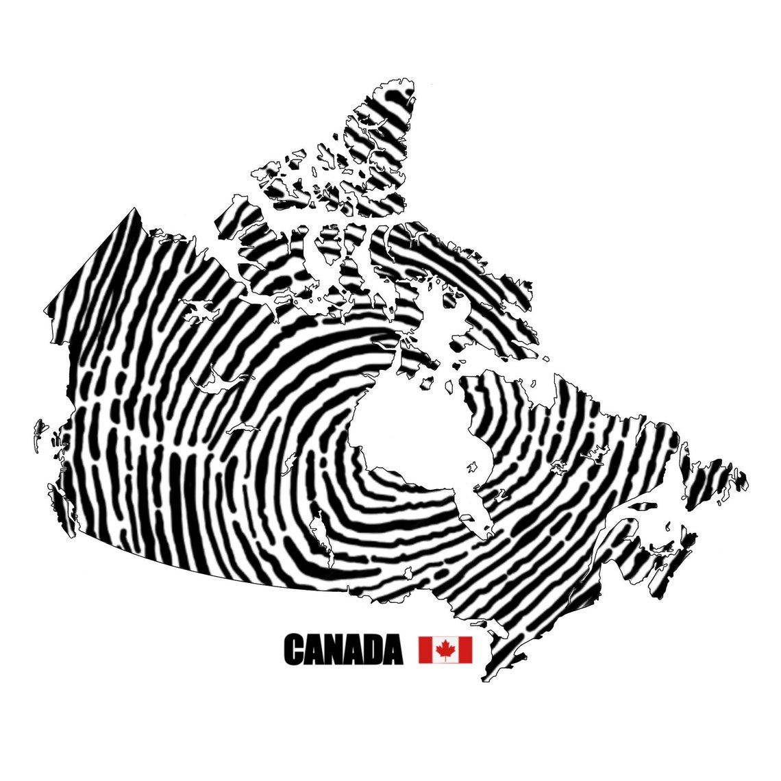 Map of Canada PNG JPG Your Canada Digital Canada Poster Map - Etsy