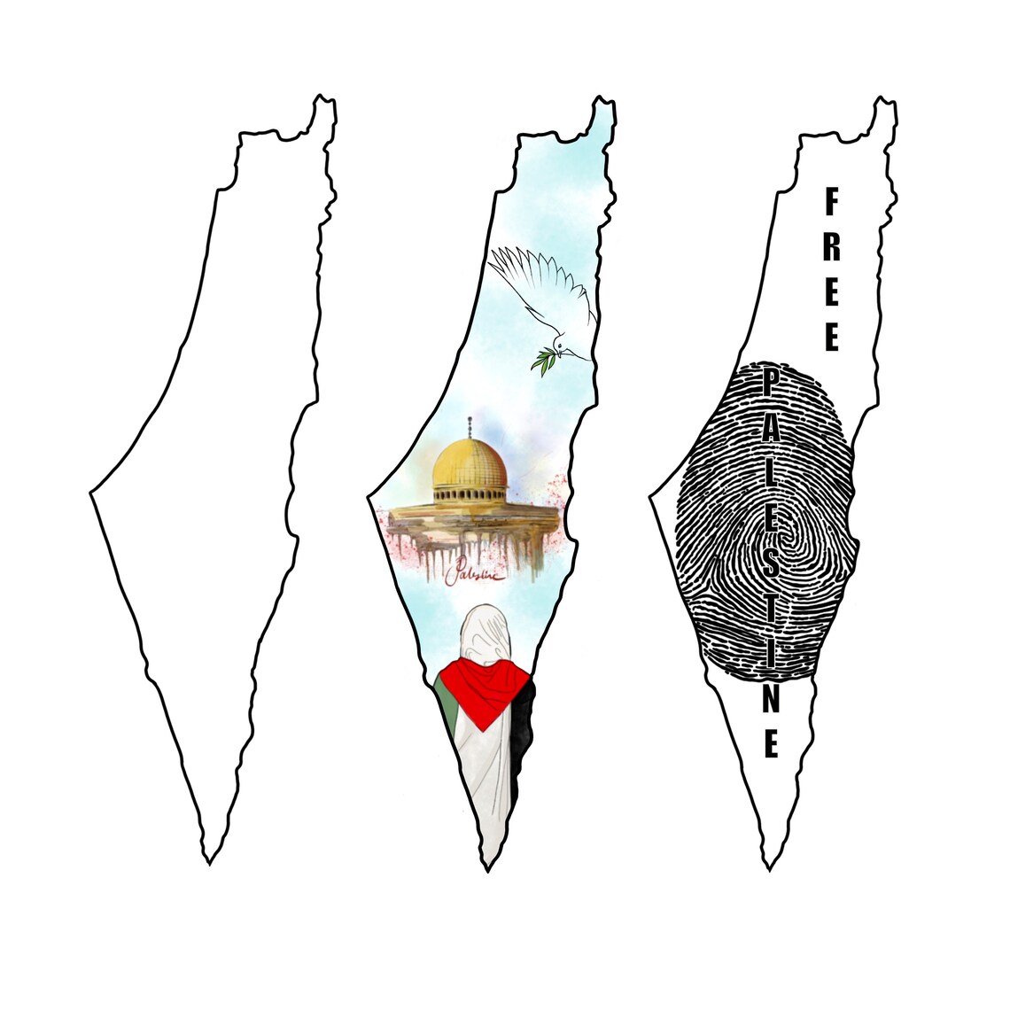 Palestine Map Flag Png, Free Al Mosque, Al Aqsa Mosque, Freedom ...