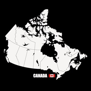 Map of Canada PNG JPG Your Canada Digital Canada Poster Map - Etsy