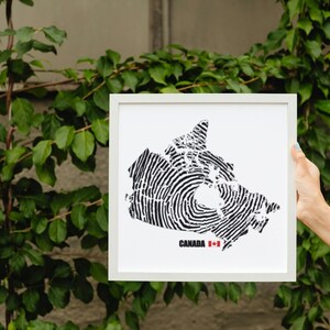 Map of Canada PNG JPG Your Canada Digital Canada Poster Map - Etsy