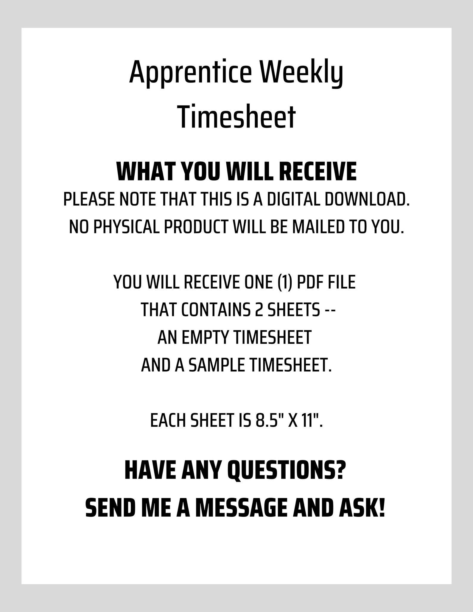 Work Log Notebook Sheets for Apprenticeship Hours Worked, Work Hours ...