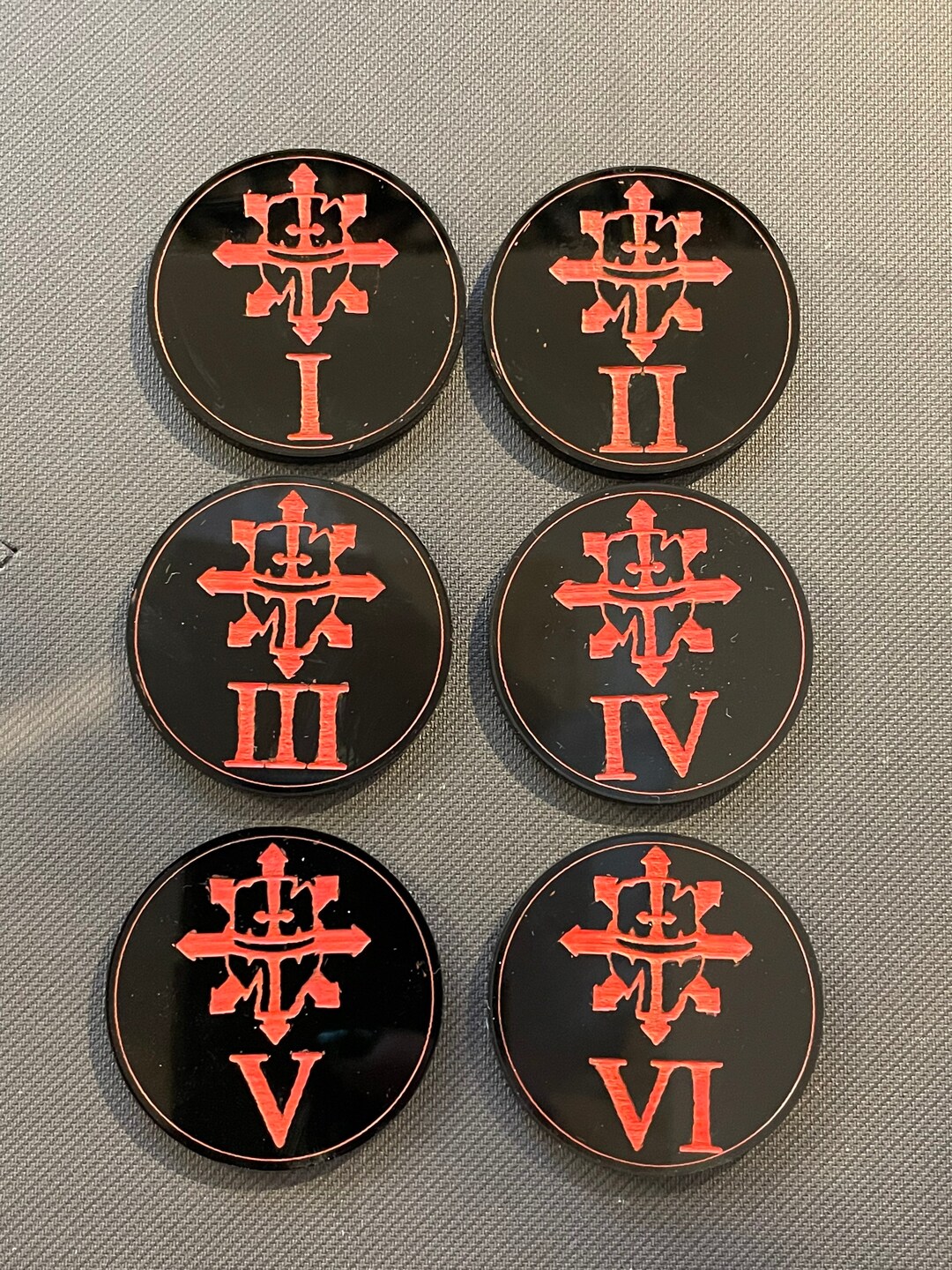 40k Warhammer Chaos Knights Objective Marker Set - Etsy Sweden