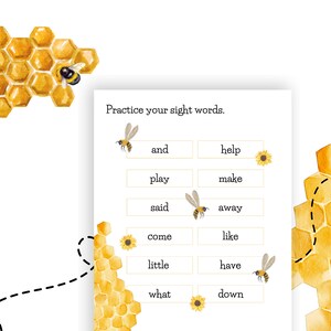 Elementary School Worksheets, Kindergarten Homeschool, Bee Themed ...