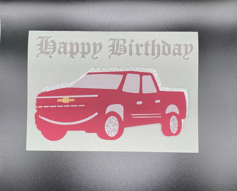 Chevy Truck Birthday Card - Etsy