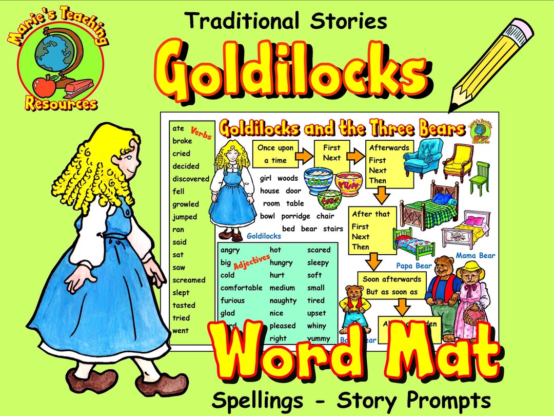 Goldilocks & the Three Bears Story, Literacy Traditional Stories ...