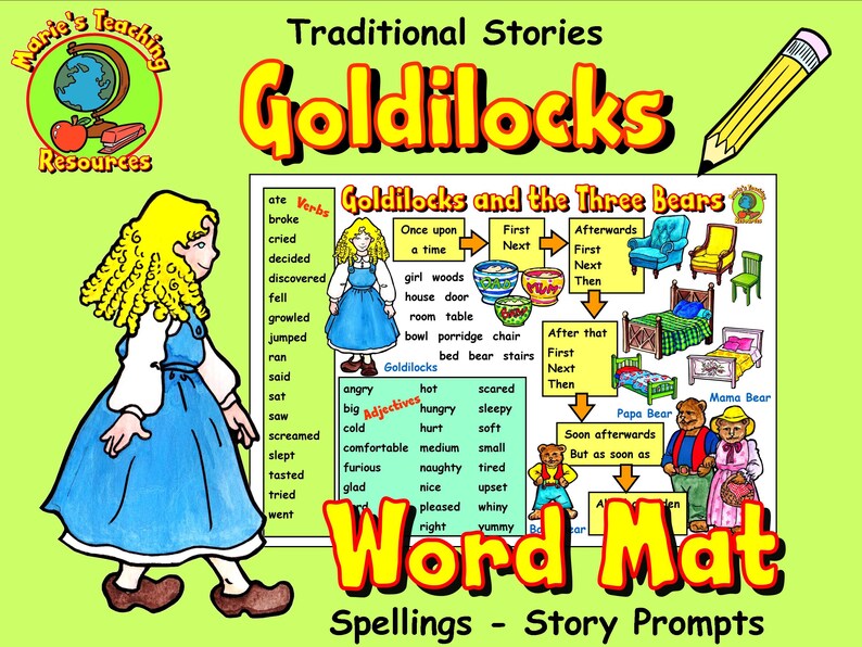 Goldilocks & the Three Bears Writing Prompts, Creative Writing ...