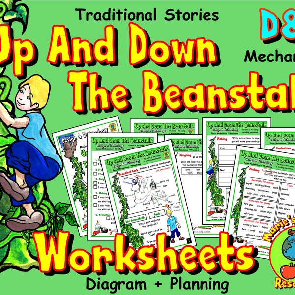 Jack and the Beanstalk Worksheets - Etsy