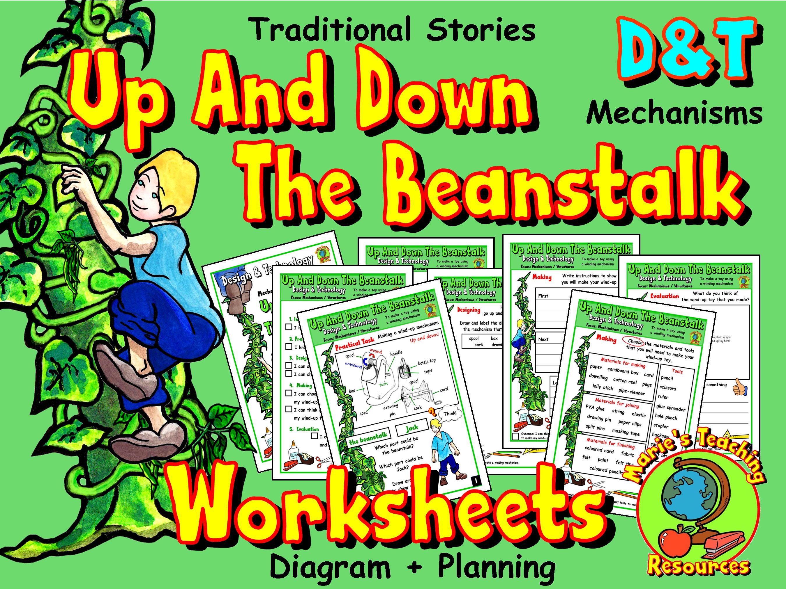 Jack and the Beanstalk DT Activities, Design and Technology Wind-up Toy ...