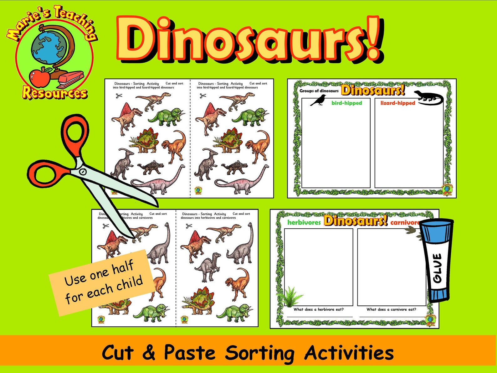 Dinosaurs Worksheets Dinosaurs Visual Aid Posters Dinosaurs - Etsy