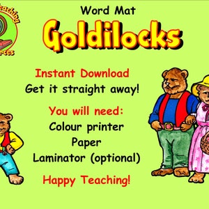 Goldilocks & the Three Bears Writing Prompts, Creative Writing ...