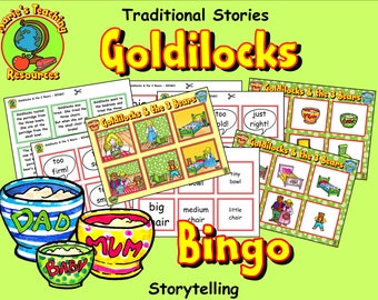 Goldilocks & the Three Bears Story Literacy Traditional | Etsy