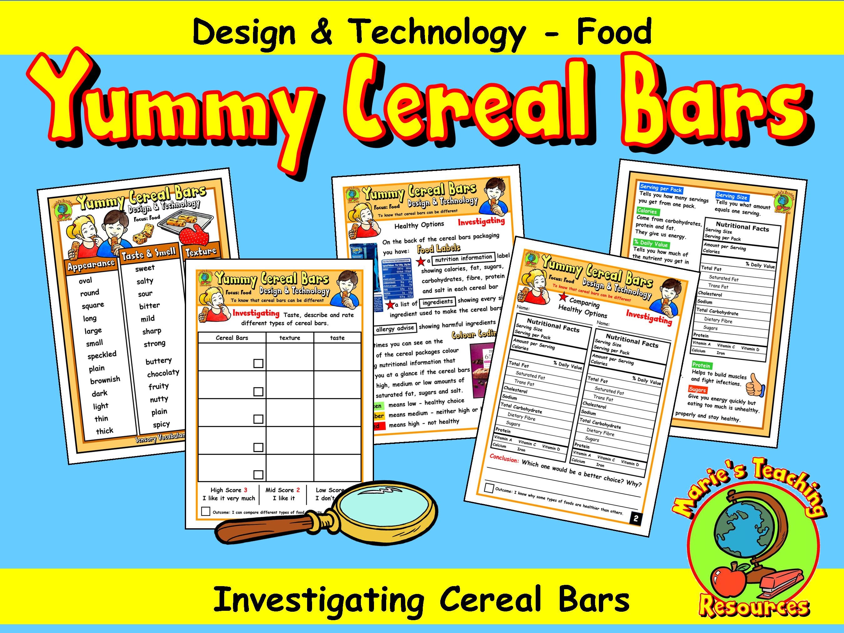 Cereal Bars Unit of Work, Design Technology Food Teaching Resources ...
