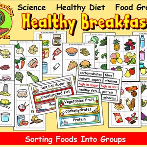 Healthy Breakfast Worksheets, Sorting Food Activities, Science Staying ...