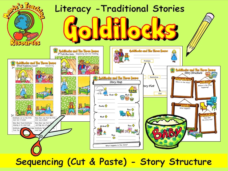 Goldilocks & the Three Bears, Story Structure, Literacy Fiction ...
