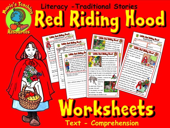 Little Red Riding Hood Story Worksheets Traditional Stories | Etsy