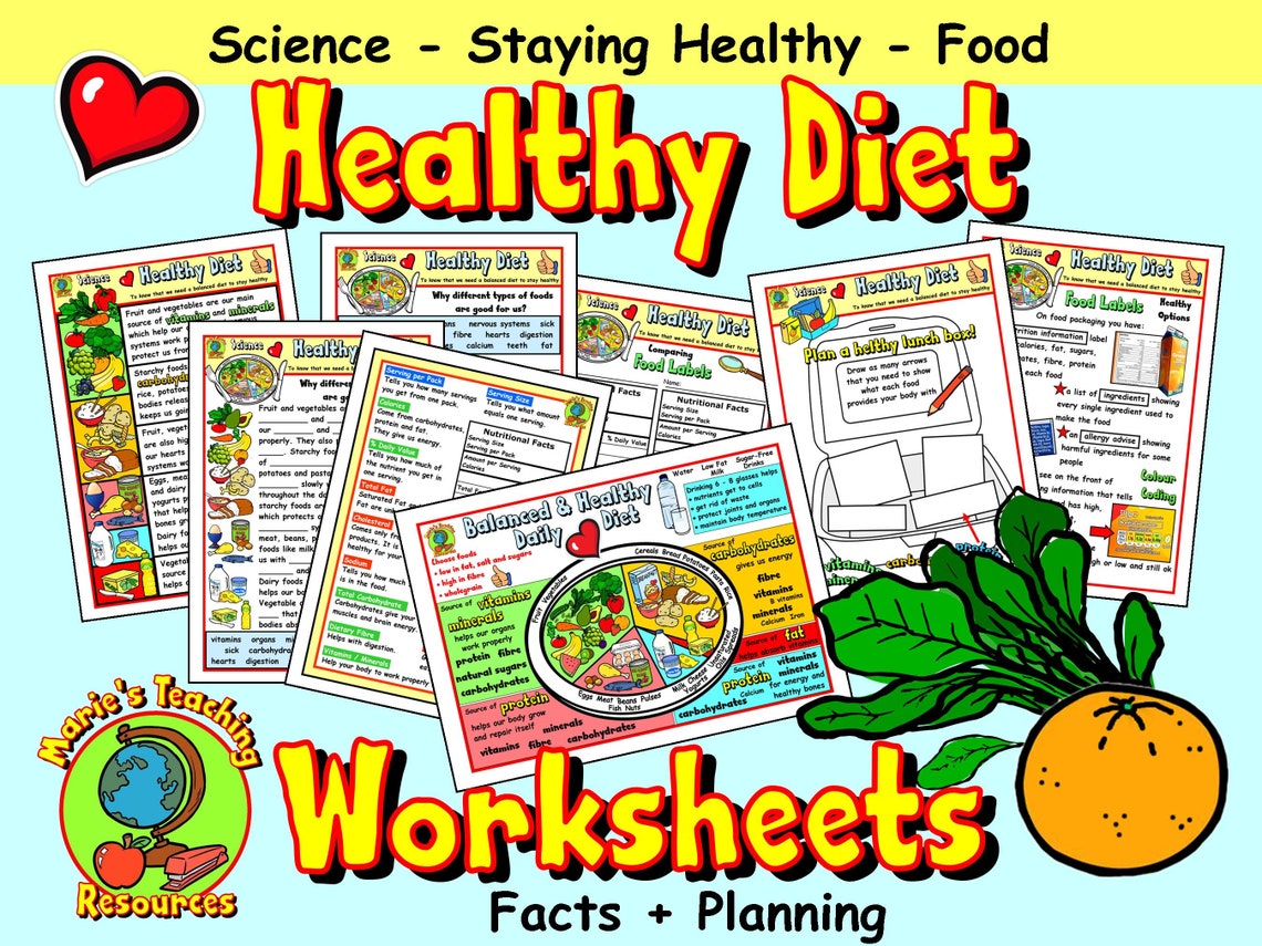 Healthy Diet Worksheets, Healthy Food Poster, Keeping Healthy, Food ...