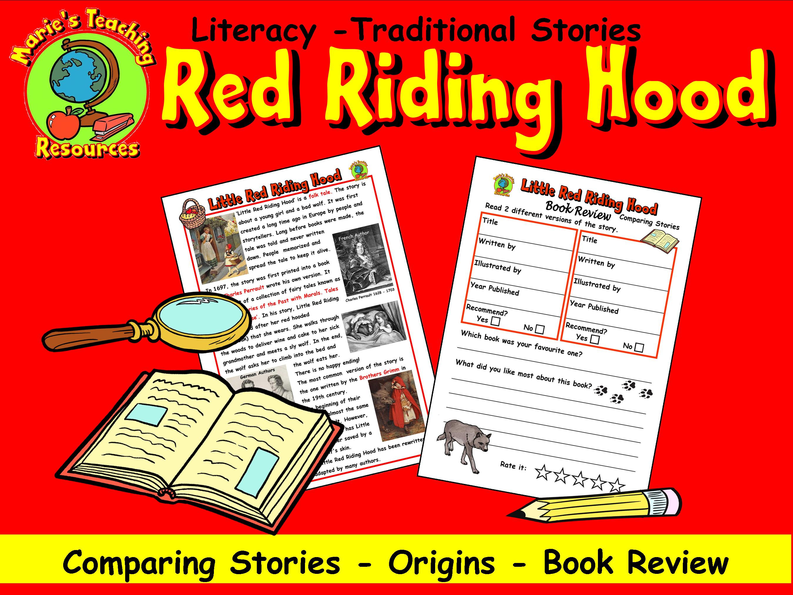 Little Red Riding Hood Story, Worksheets, Traditional Stories ...