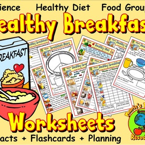 Healthy Breakfast Worksheets, Sorting Food Activities, Science Staying ...