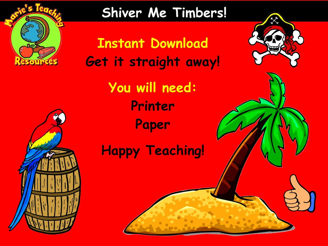 Pirate Story Writing Worksheets, Story Structure Sequence Activities ...