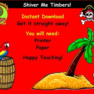 Pirate Story Writing Worksheets, Story Structure Sequence Activities ...