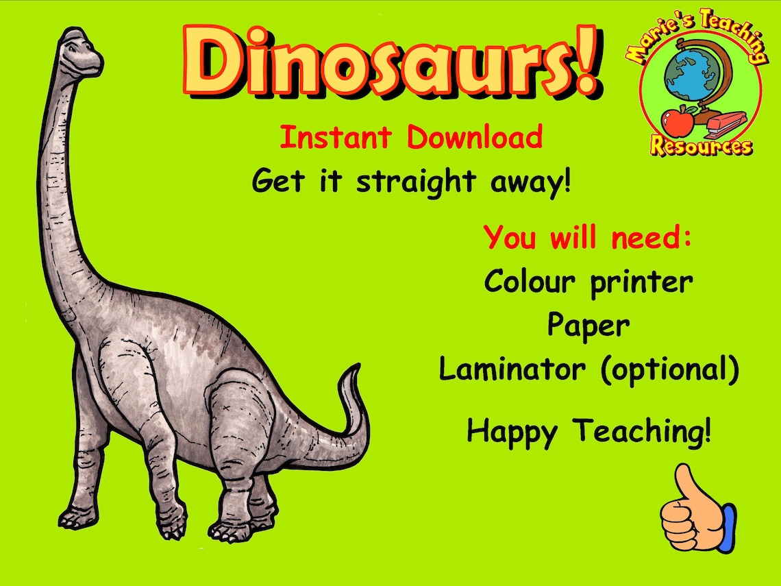 Dinosaurs Fact Sheets, Dinosaurs Visual Aid Posters, Dinosaurs Teaching ...