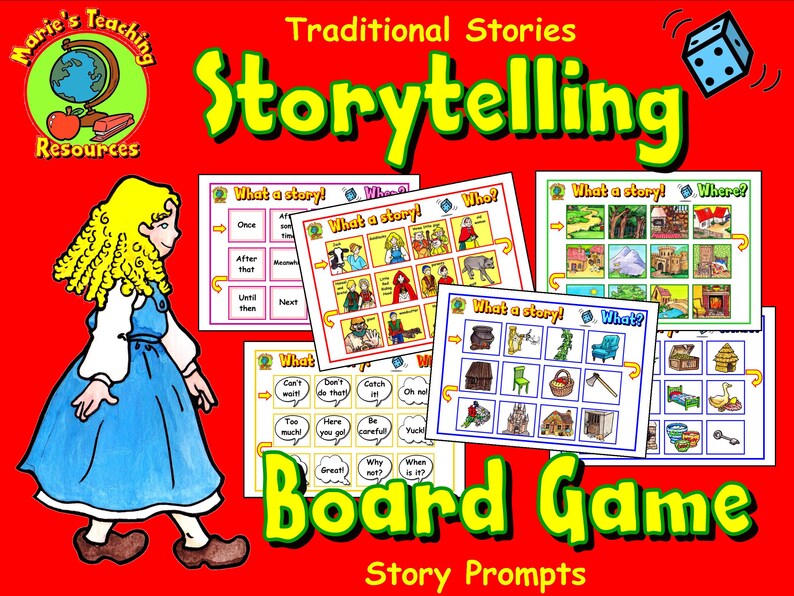 Traditional Stories Board Game, Storytelling Writing Stories, Literacy ...