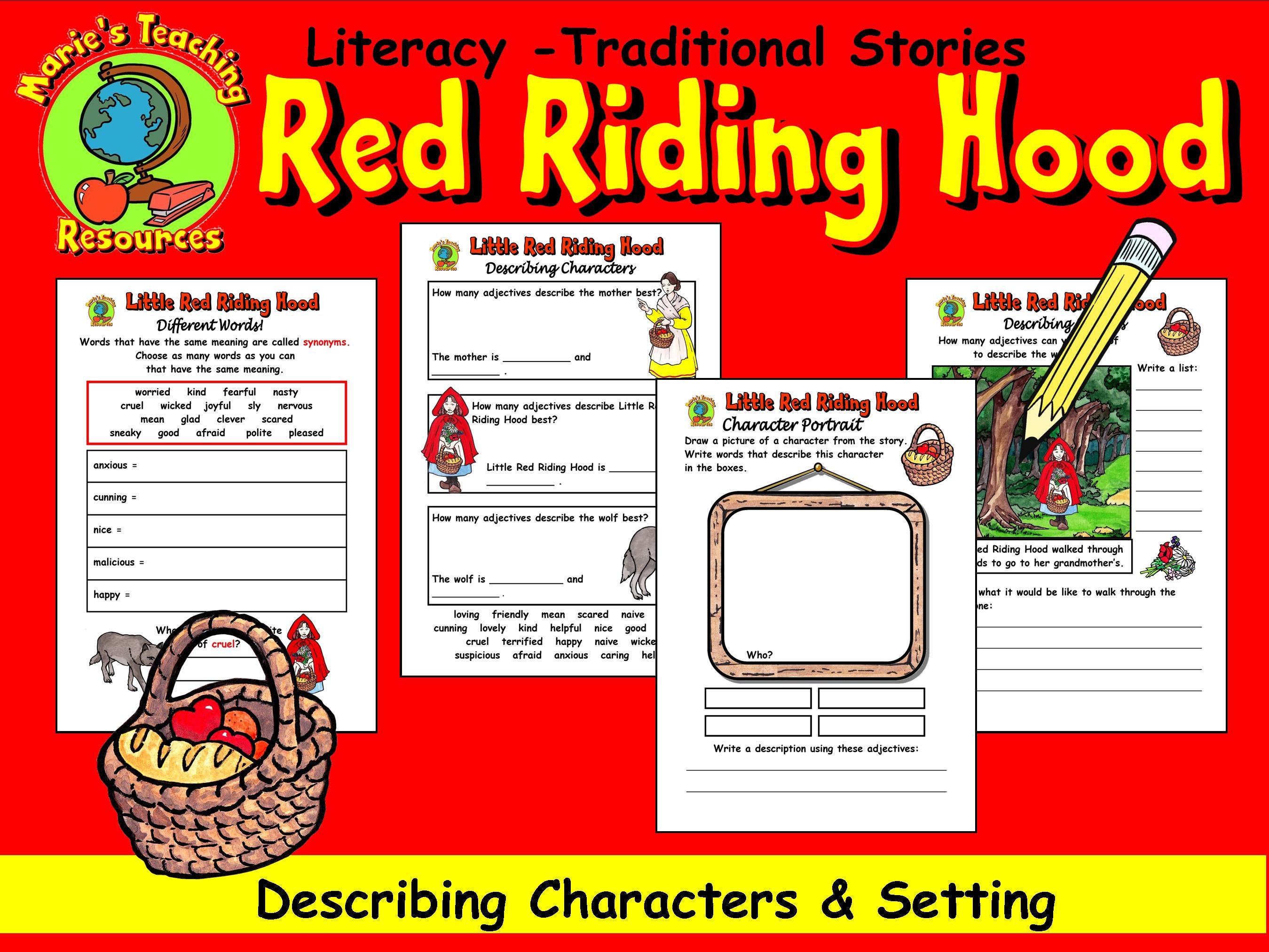 Little Red Riding Hood, Story Structure, Literacy Fiction Traditional ...