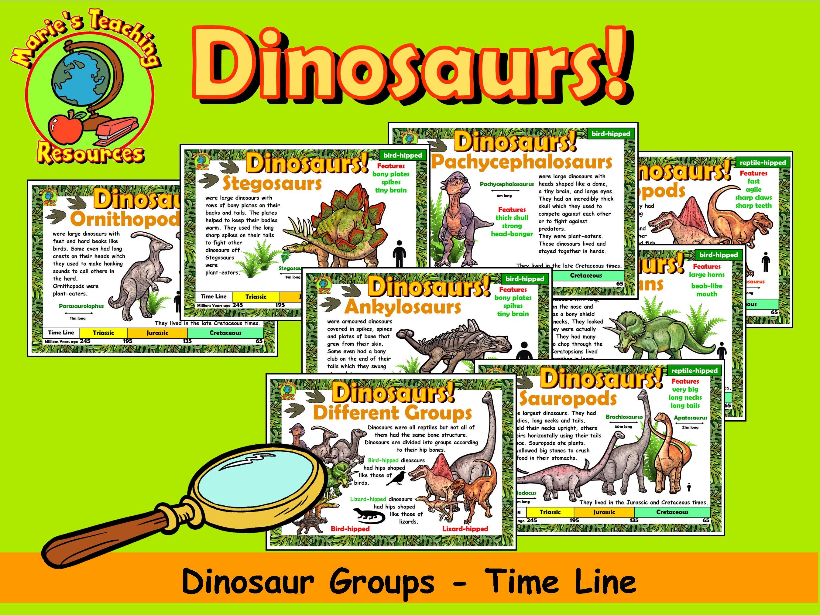 Dinosaurs Worksheets, Dinosaurs Visual Aid Posters, Dinosaurs Teaching ...