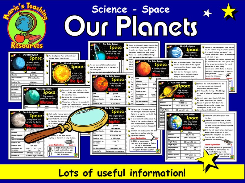 Space Our Solar System Fact Sheets, Planets Fact Sheets, Planets Visual ...