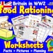 Britain WW2 Food Rationing Worksheets, Food Rationing Facts and ...