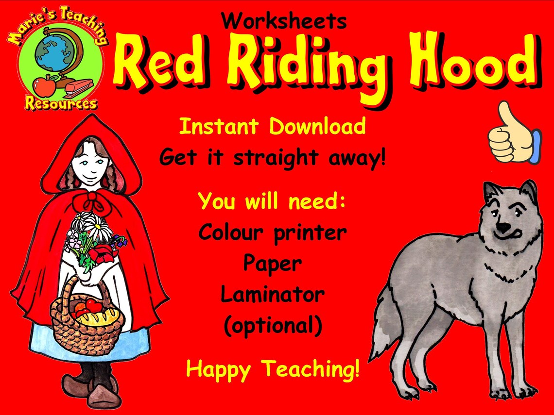 Little Red Riding Hood Writing Prompts, Creative Writing, Literacy ...