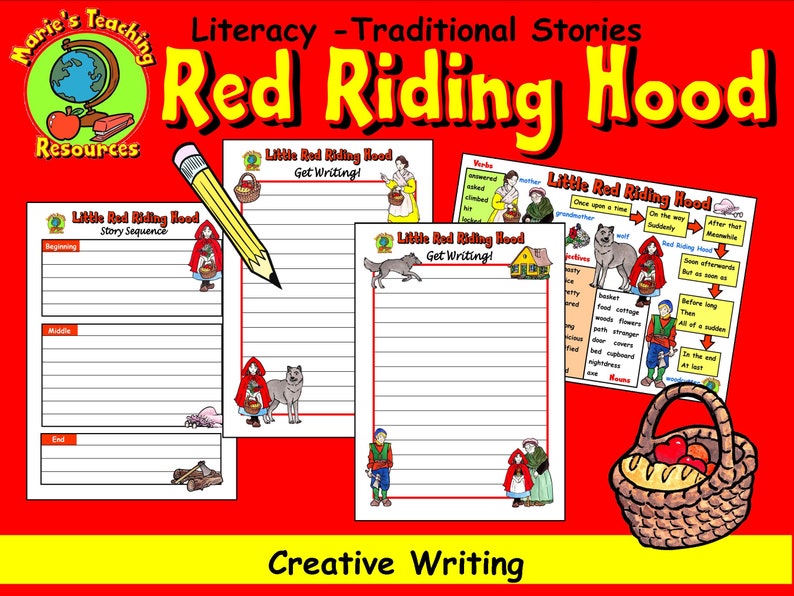 Little Red Riding Hood Writing Prompts, Creative Writing, Literacy ...