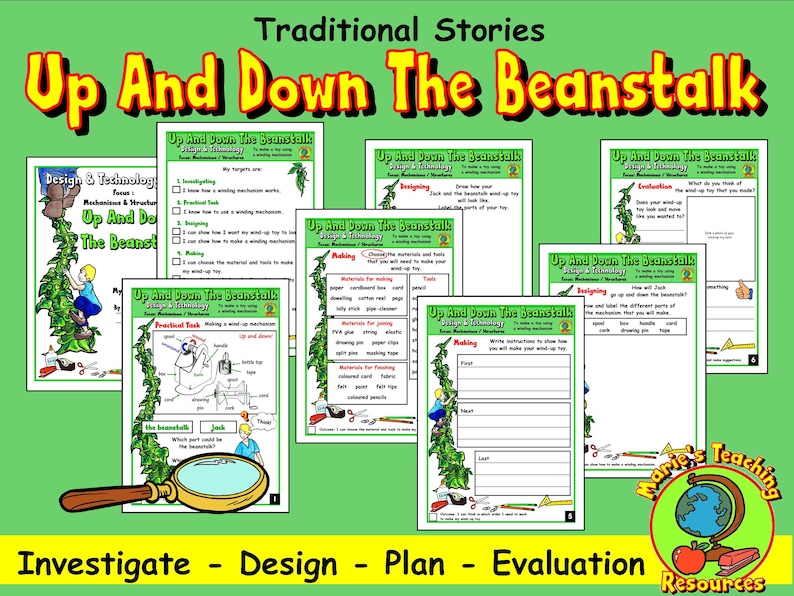 Jack and the Beanstalk DT Activities, Design and Technology Wind-up Toy ...