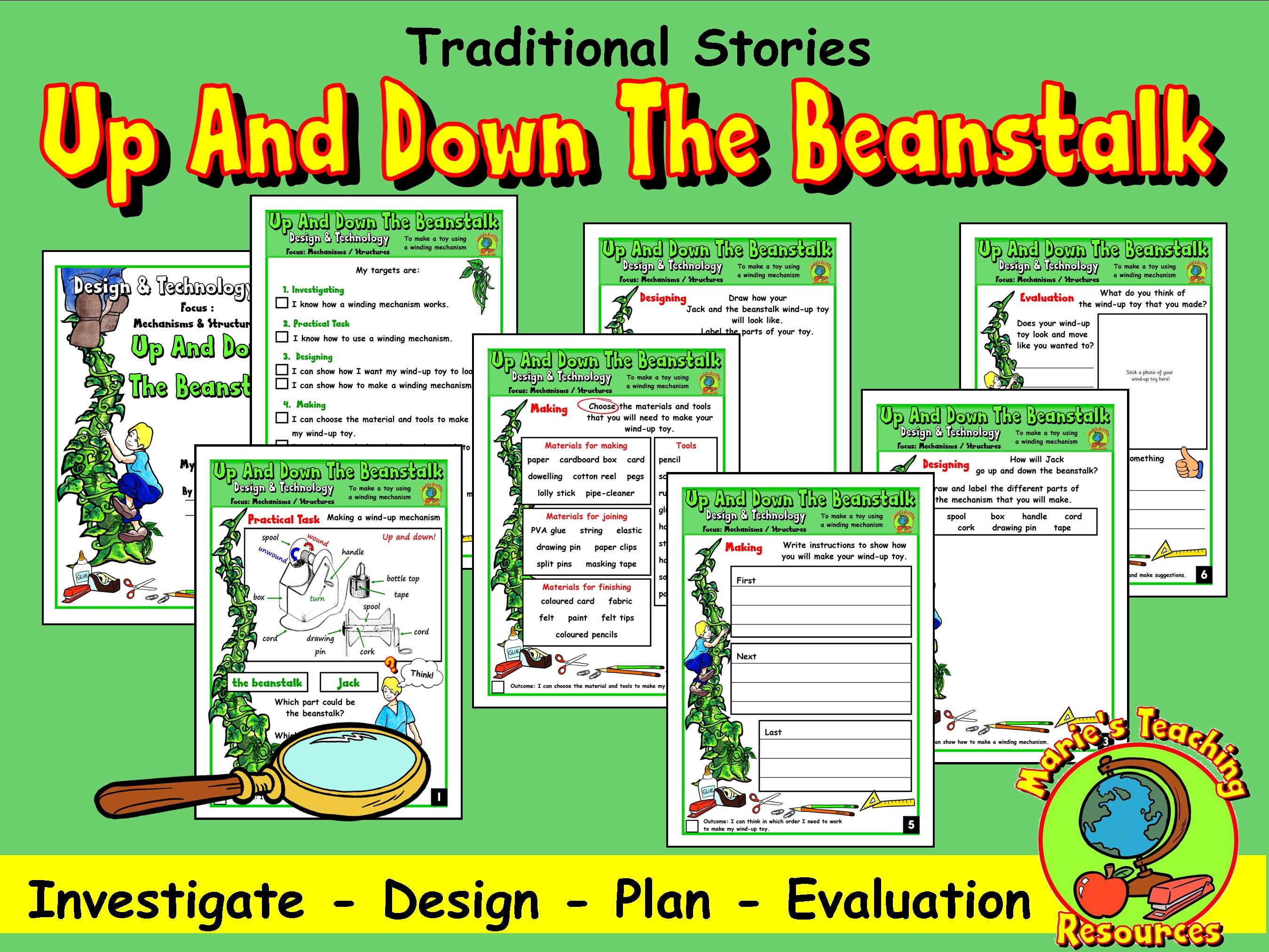 Jack and the Beanstalk Wind-up Toy, Story Activities, Design and ...