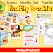 Healthy Breakfast Worksheets, Sorting Food Activities, Science Staying ...