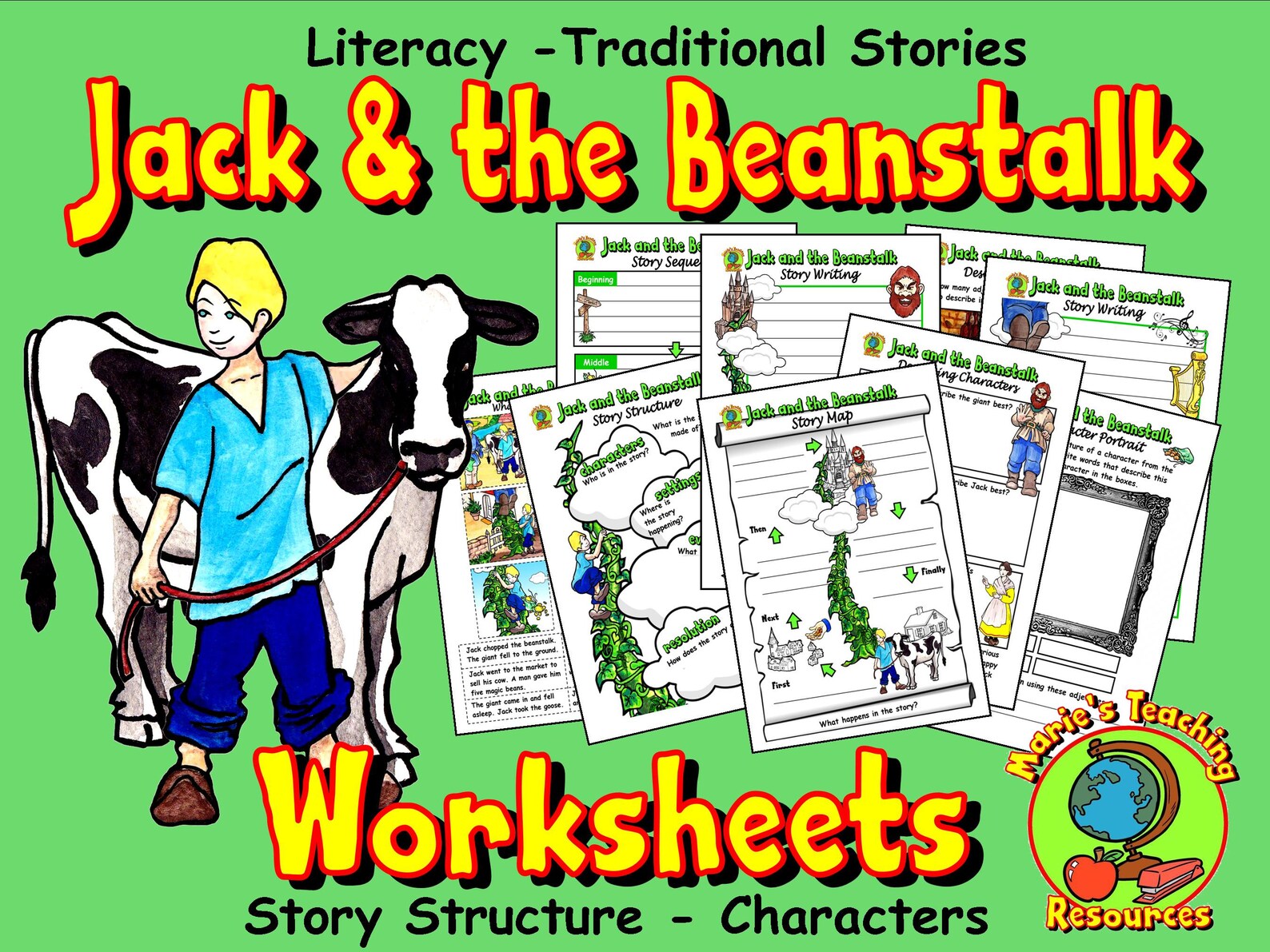 Jack and the Beanstalk, Literacy Traditional Stories, Literacy ...