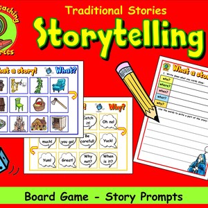 Traditional Stories Board Game, Storytelling Writing Stories, Literacy ...