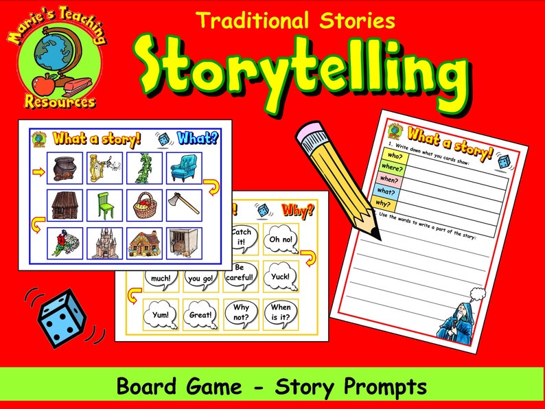 Traditional Stories Board Game, Storytelling Writing Stories, Literacy ...