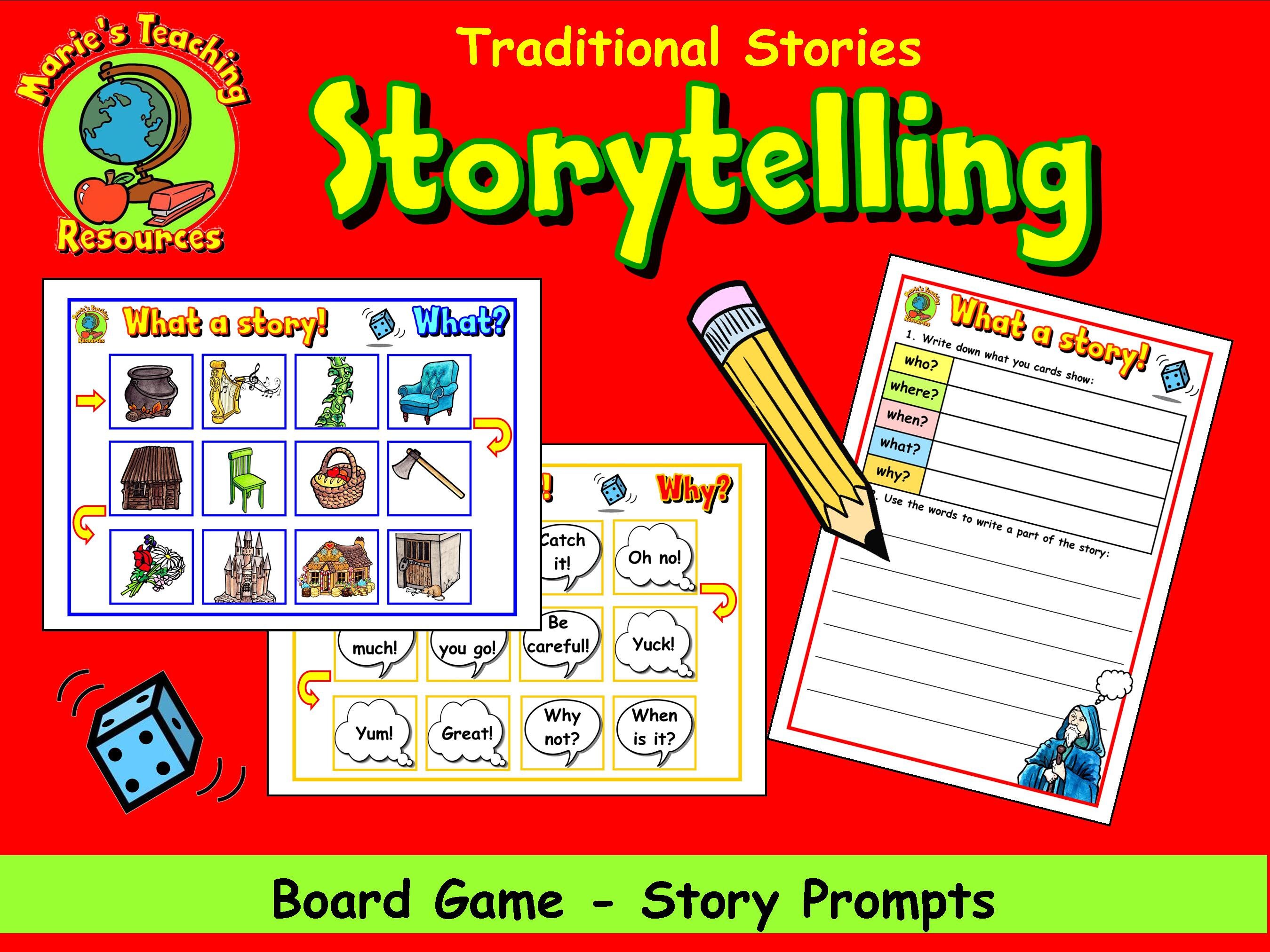 Traditional Stories Board Game, Storytelling Writing Stories, Literacy ...