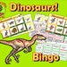 Dinosaurs Bingo Game, Dinosaurs Matching Activity, Science Animal ...